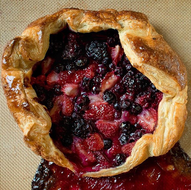 Berry Galette With Puff Pastry Crust Recipe | The Feedfeed