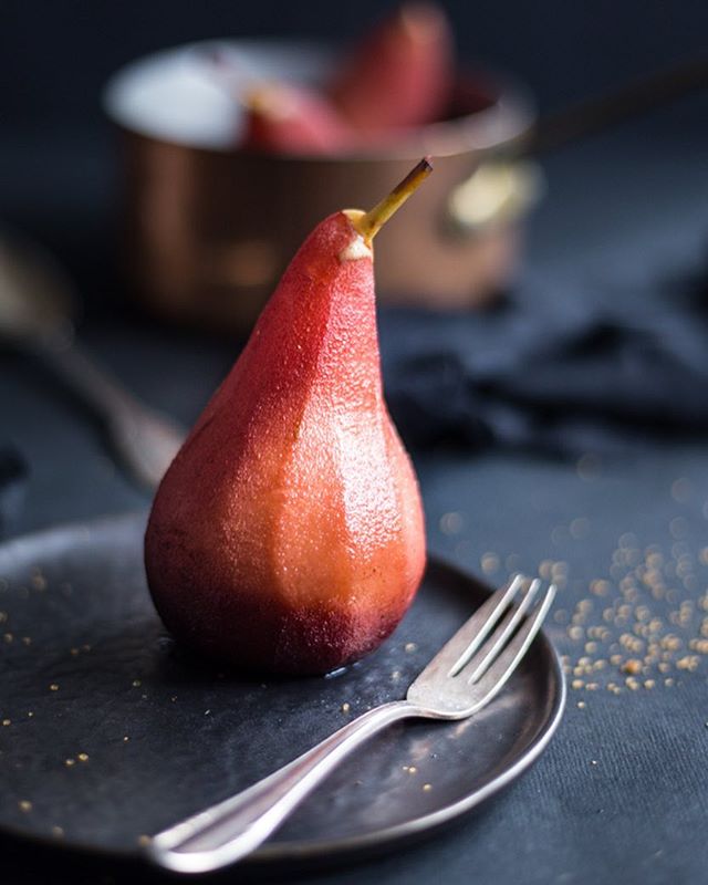 Port Wine, Ginger And Cardamom Poached Pears Recipe | The Feedfeed