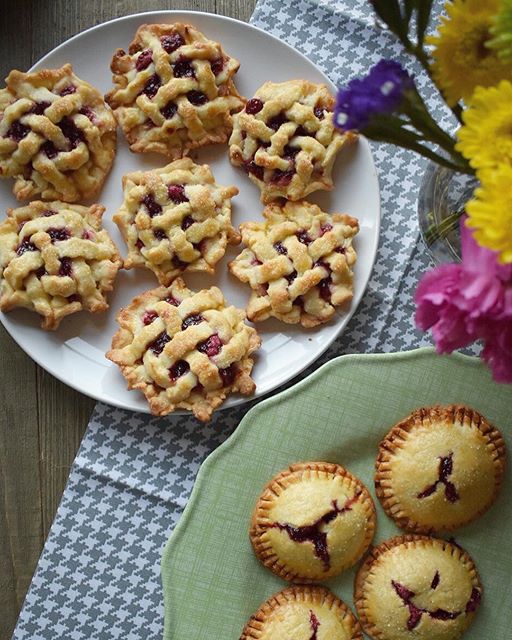 Fresh Raspberry Jam And Cream Cheese Filled Mini Pies Recipe | The Feedfeed
