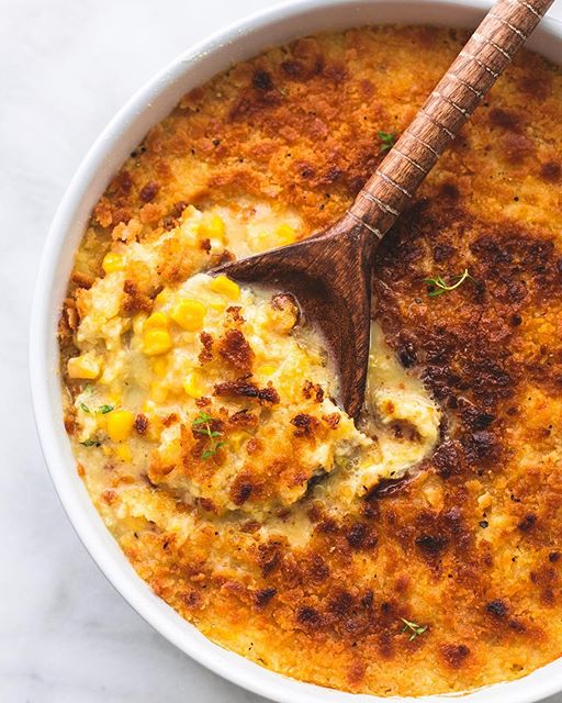 Parmesan Creamed Corn Bake Recipe | The Feedfeed