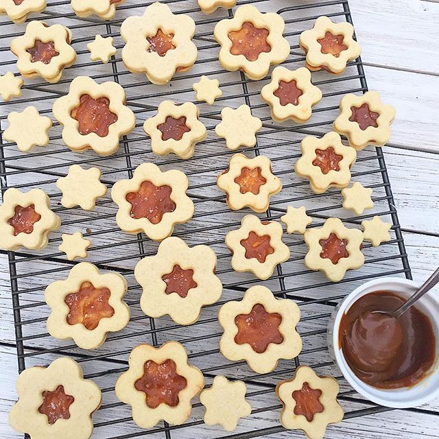 Salted Caramel Sable Cookies Recipe | The Feedfeed