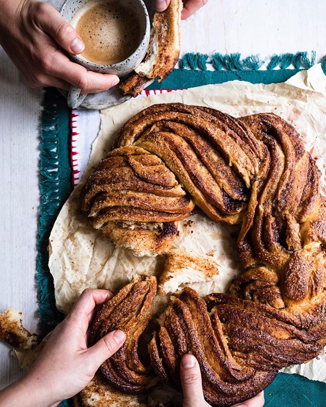 Cinnamon Cardamon Wreath Recipe | The Feedfeed