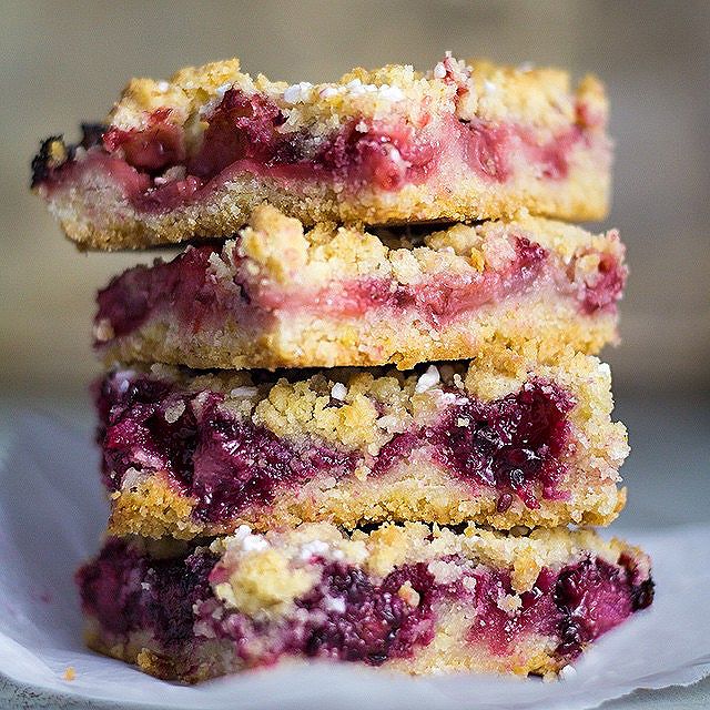 Berry Crumble Bars Recipe | The Feedfeed