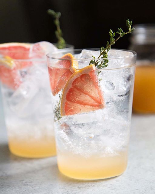 Sparkling Grapefruit Shrub Mocktail Recipe | The Feedfeed