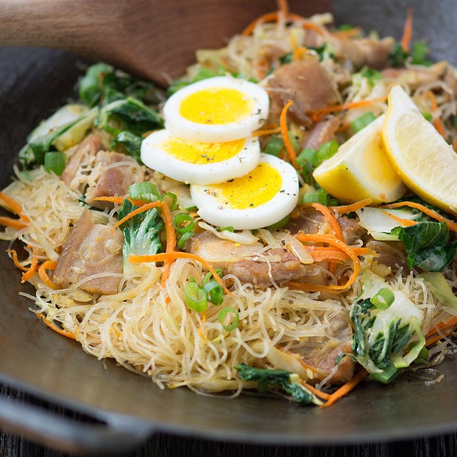 Pancit (stir Fry Rice Noodles With Pork Belly) Recipe | The Feedfeed