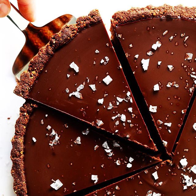 Salted Dark Chocolate Tart Recipe | The Feedfeed