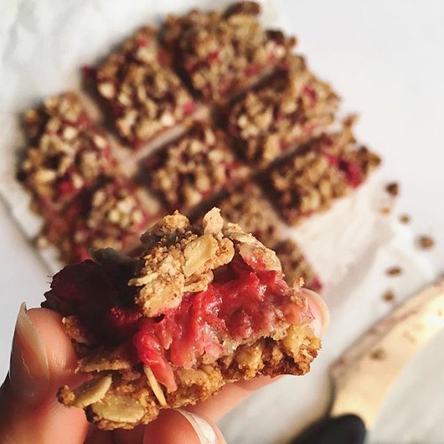 Berry Crumble Squares Recipe | The Feedfeed