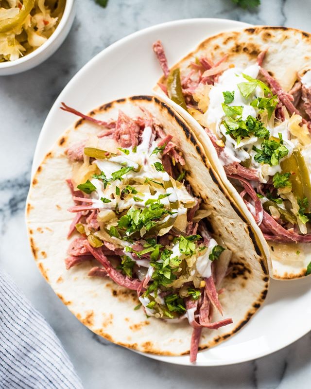 Corned Beef Tacos Recipe | The Feedfeed