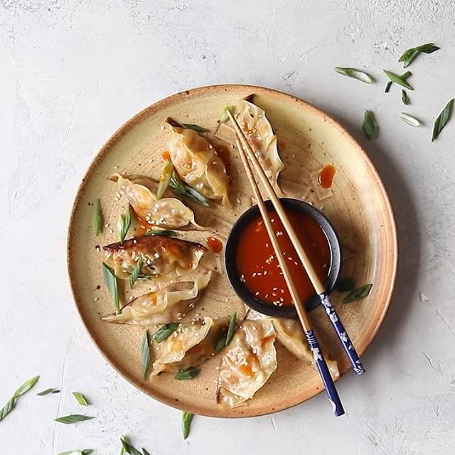 Vegetable Potstickers With Sesame Honey Soy Sauce Recipe | The Feedfeed