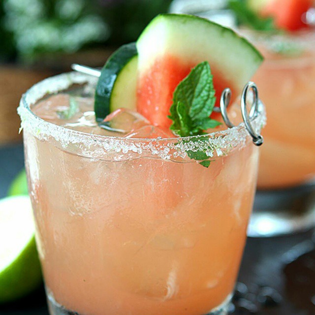 Watermelon & Cucumber Firecracker Cocktail! Recipe | The Feedfeed