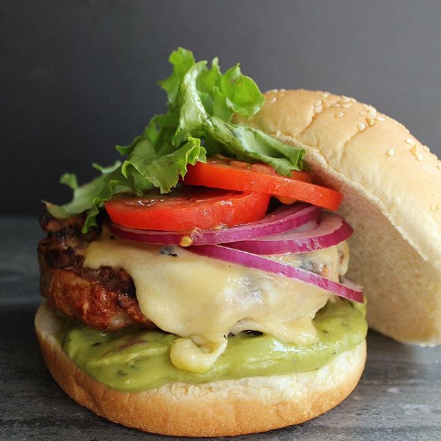Churkey Burger With Smoked Gruyere And Avocado Mayo Recipe | The Feedfeed
