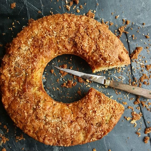 Courgette, Coconut And Lime Leaf Coffee Cake Recipe | The Feedfeed