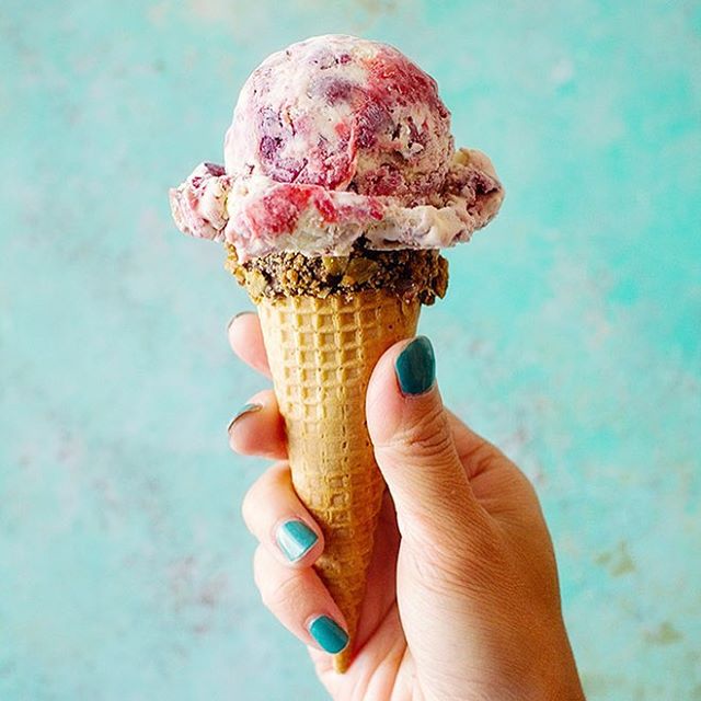 Mixed Berry Port Crumble Ice Cream Recipe | The Feedfeed