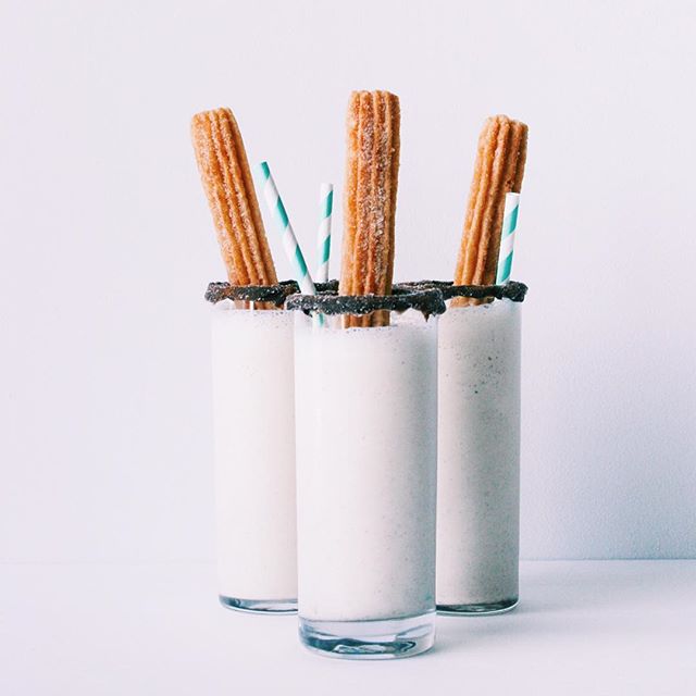 Churro Inside A Churro Flavored Milkshake Recipe | The Feedfeed