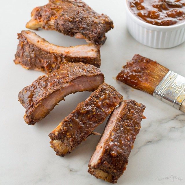 Slow Cooker Ribs With Boozy Barbecue Sauce Recipe | The Feedfeed