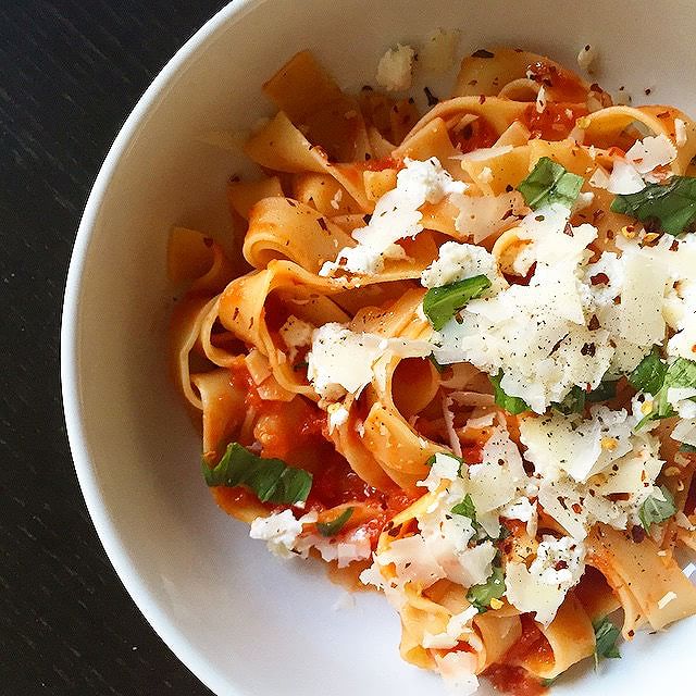Fresh Tomato Pappardelle Recipe | The Feedfeed