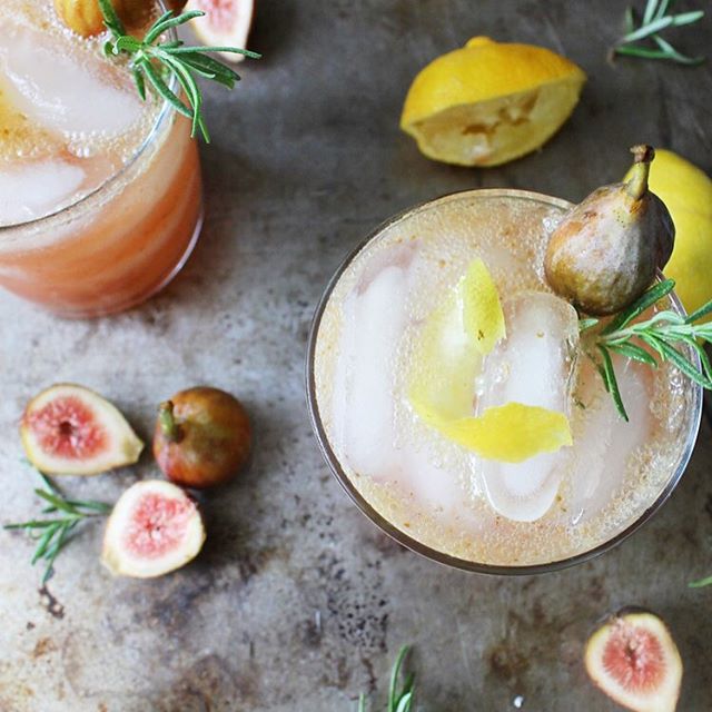 Fig & Lemon Fizz Recipe | The Feedfeed