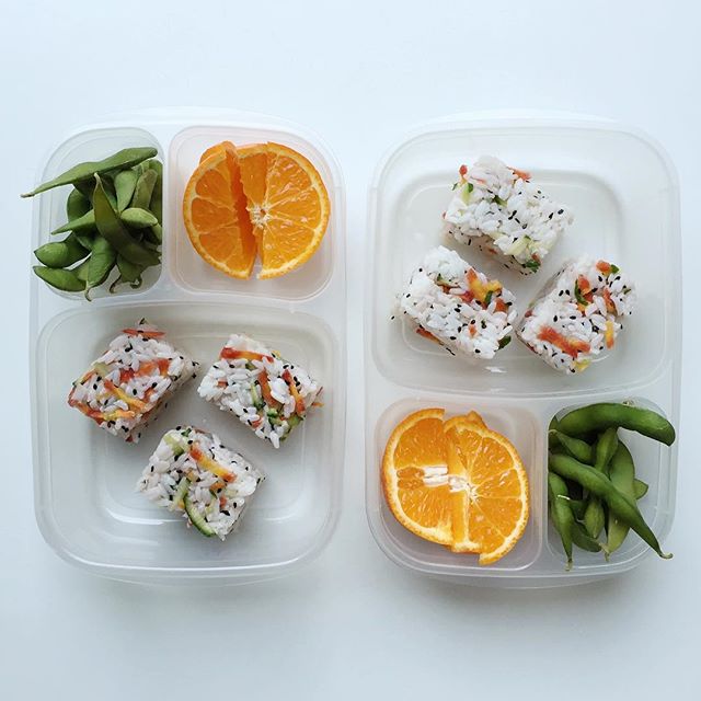 Ice Cube Tray Veggie Sushi Recipe | The Feedfeed