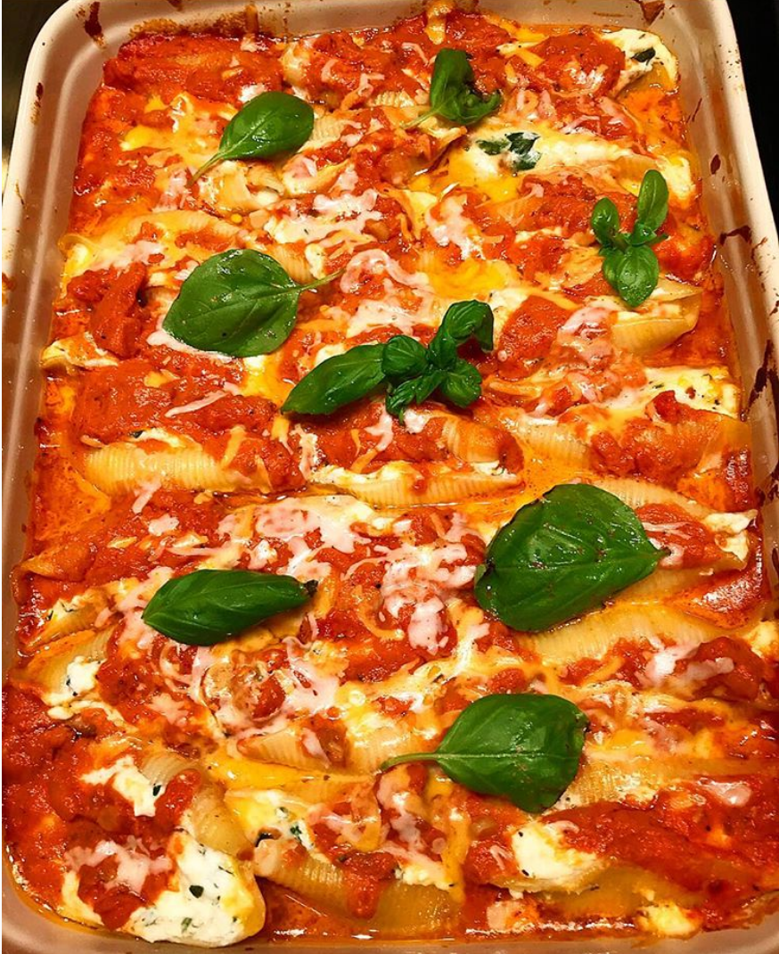 Cheese Stuffed Jumbo Shells Recipe | The Feedfeed