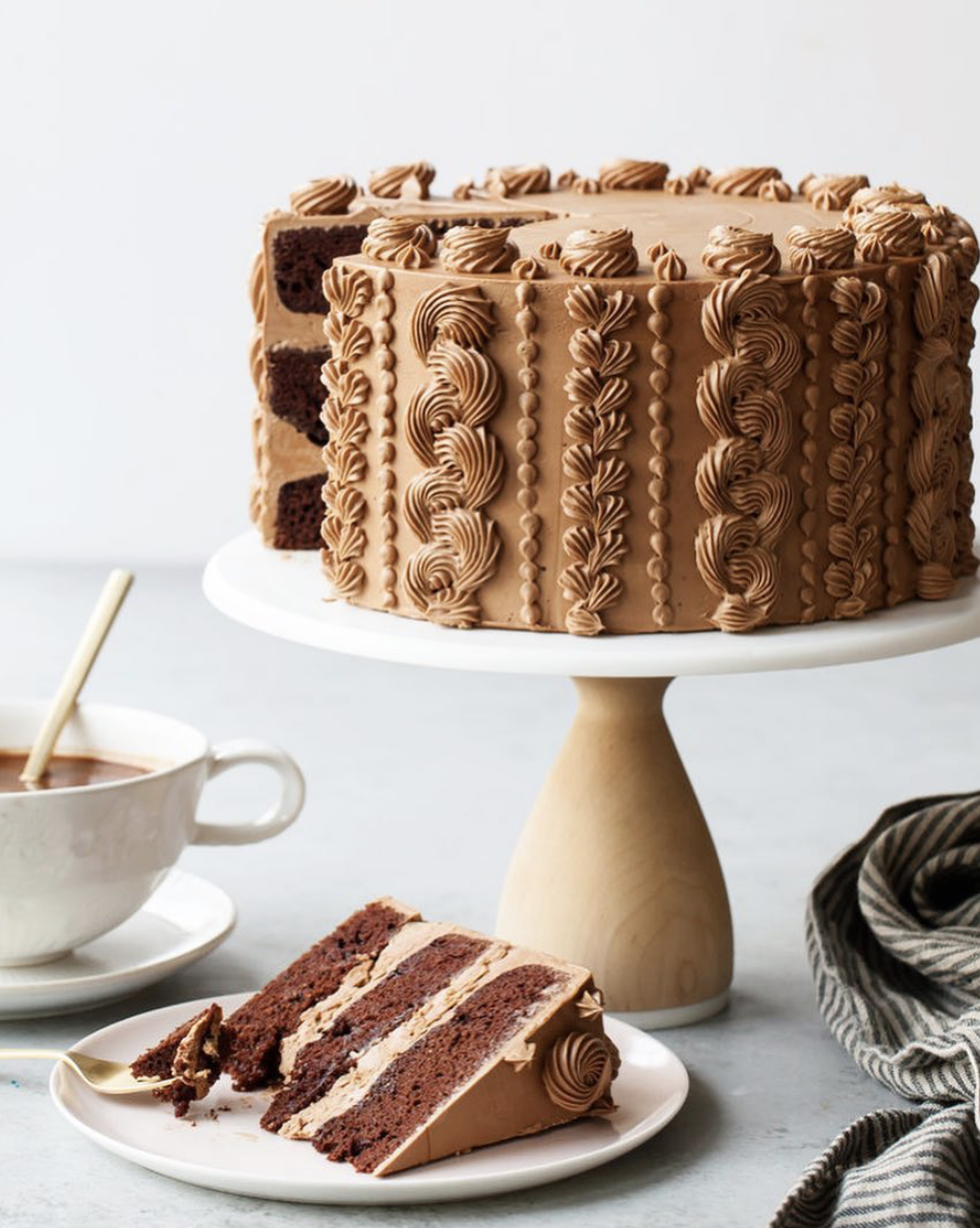 Spiced Chocolate Toffee Crunch Layer Cake Recipe | The Feedfeed