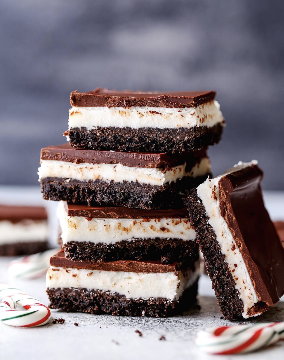 Chocolate Peppermint Cream Bars Recipe | The Feedfeed