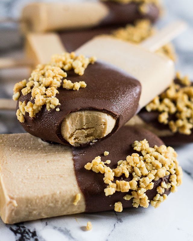 Chocolate Peanut Butter Yogurt Ice Pops Recipe | The Feedfeed
