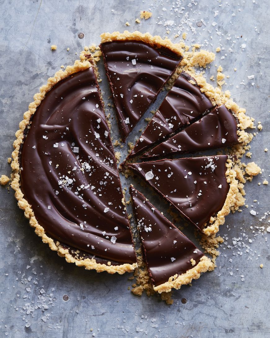 Salted Chocolate Tart with Kettle Chip Crust Recipe | The Feedfeed