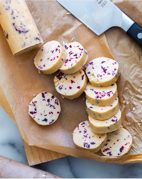 Hibiscus Shortbread Cookies with Glaze Recipe | The Feedfeed
