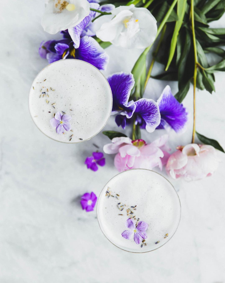 Violet Coconut Sour Cocktail Recipe | The Feedfeed