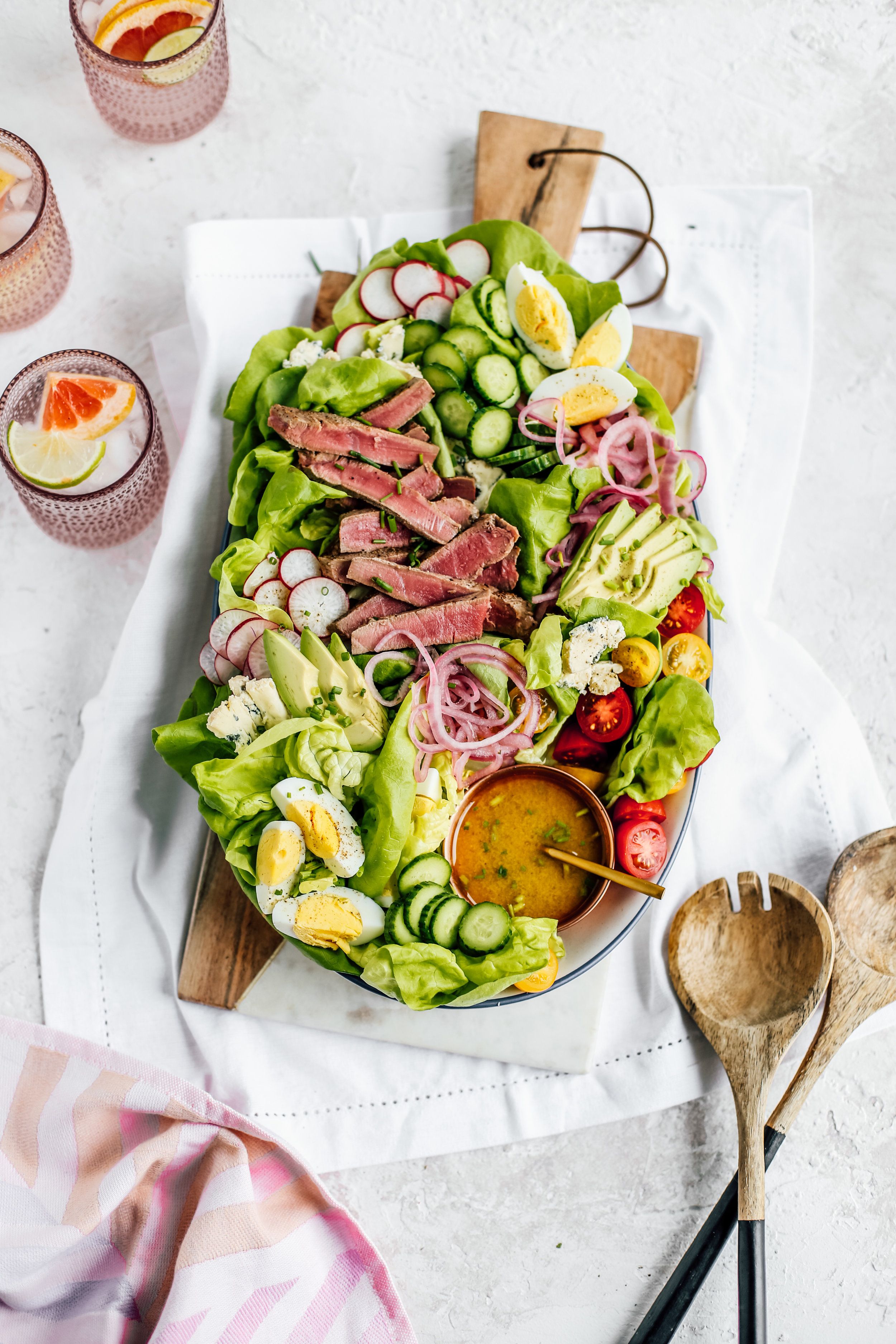 Seared Ahi Topped Spring Cobb Salad Recipe | The Feedfeed