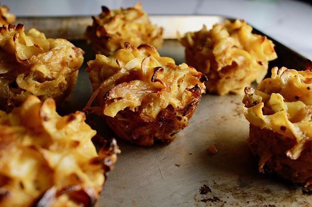 Crispy Onion Kugel Cups Recipe | The Feedfeed