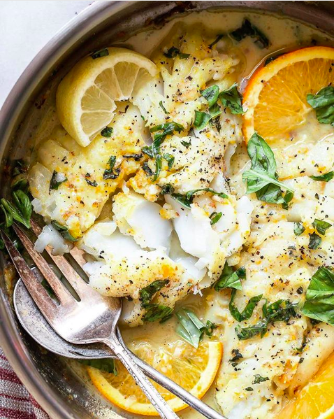 Citrus Basil Buttered Cod Recipe | The Feedfeed