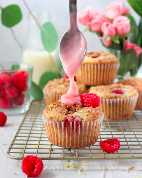 Raspberry Lemon Streusel Muffins Recipe | The Feedfeed