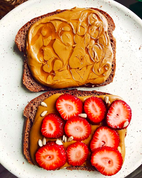 Strawberry Sunflower Seed Butter Toast Recipe | The Feedfeed