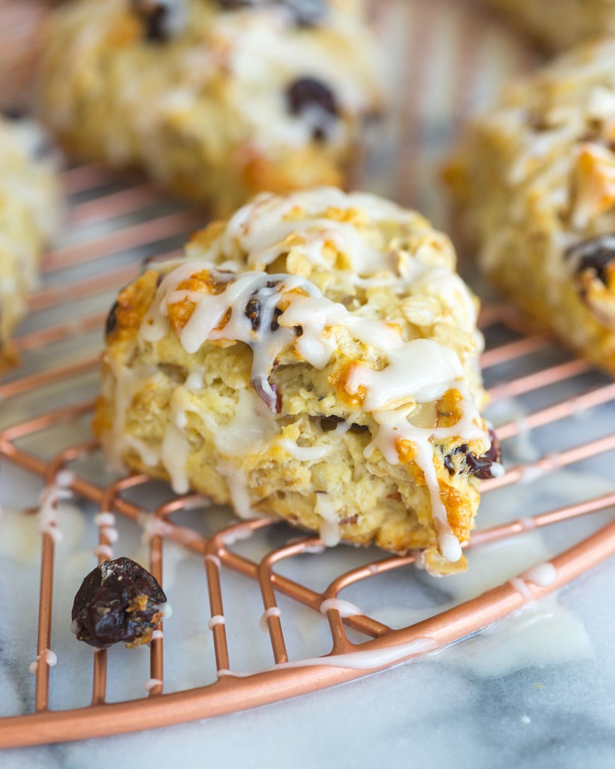 Almond Cherry Oat Scones Recipe | The Feedfeed