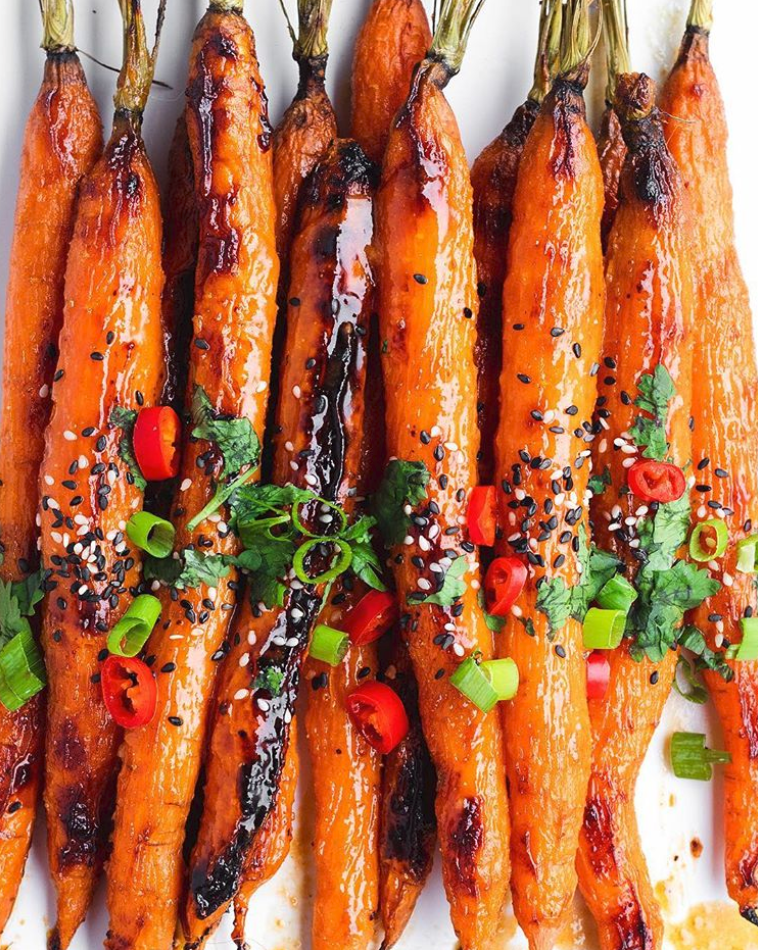 Roasted Ginger Miso Carrots Recipe | The Feedfeed