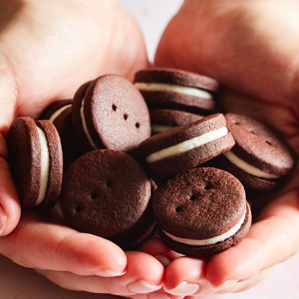 Mini Chocolate Shortbread Sandwiches Recipe | The Feedfeed