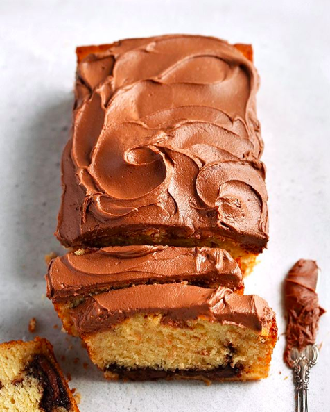 Chocolate Hazelnut Swirl Loaf Cake Recipe | The Feedfeed