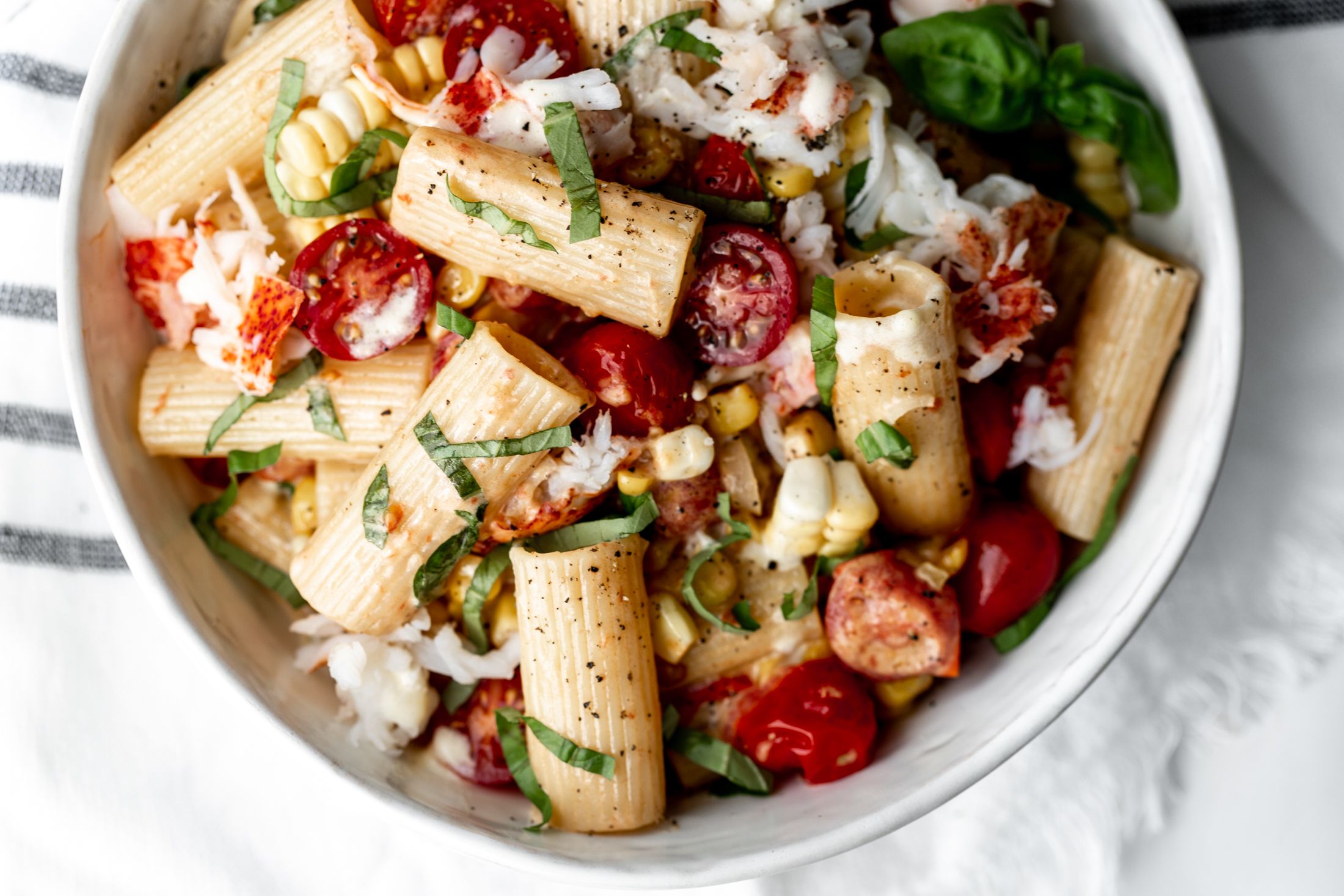 Summer Corn and Lobster Rigatoni Recipe | The Feedfeed