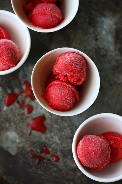 Elderflower Strawberry Sorbet Recipe | The Feedfeed
