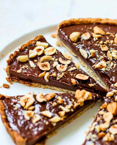 Chocolate Hazelnut Fudge Tart Recipe | The Feedfeed