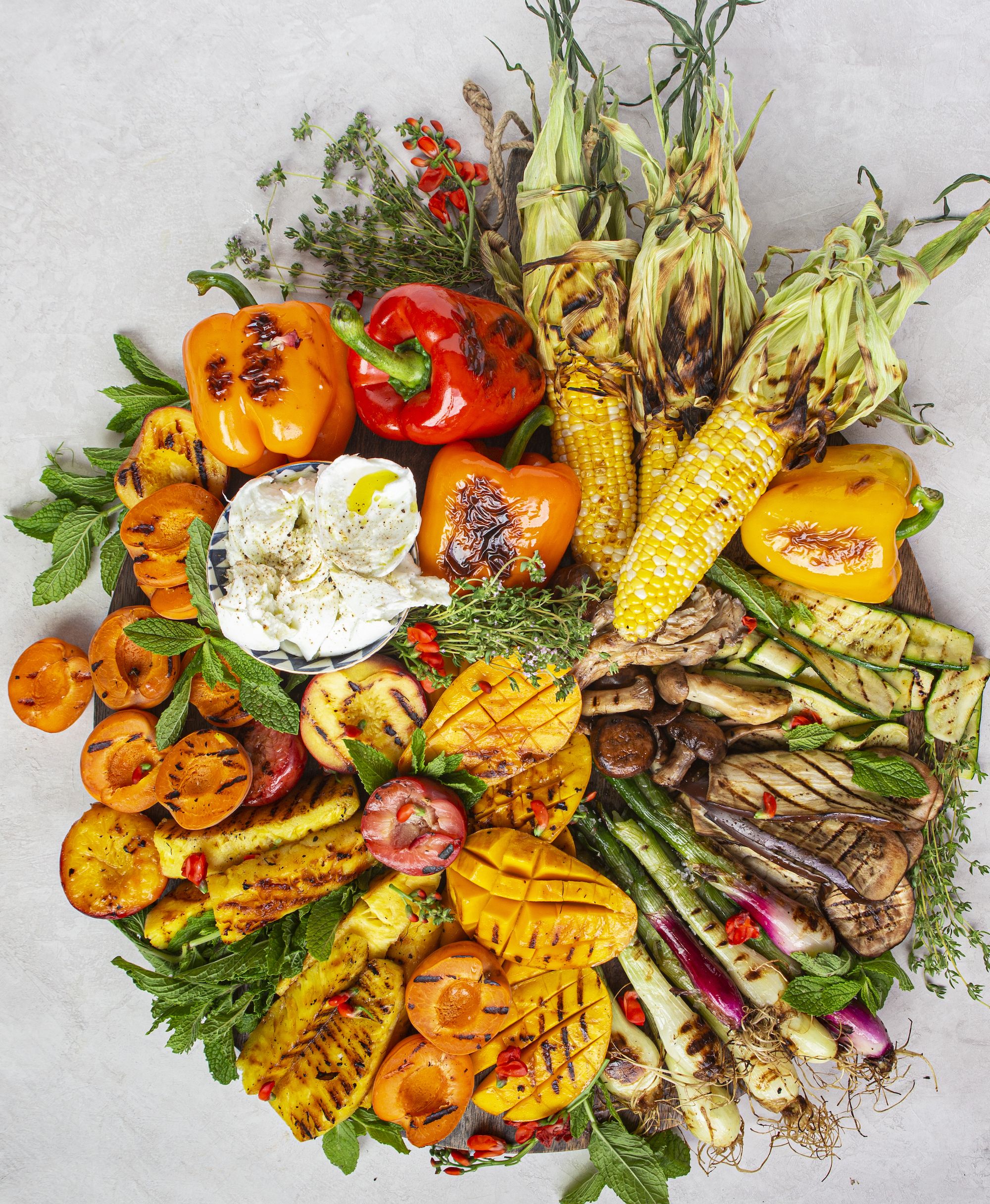 Grilled Sweet and Savory Crudité Board Recipe | The Feedfeed