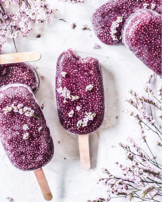 Coconut Acai Chia Popsicles Recipe | The Feedfeed