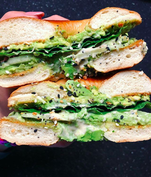 Bagel with Greens Recipe | The Feedfeed