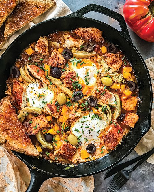 Blackened Cajun Spiced White Fish Shakshuka Recipe | The Feedfeed