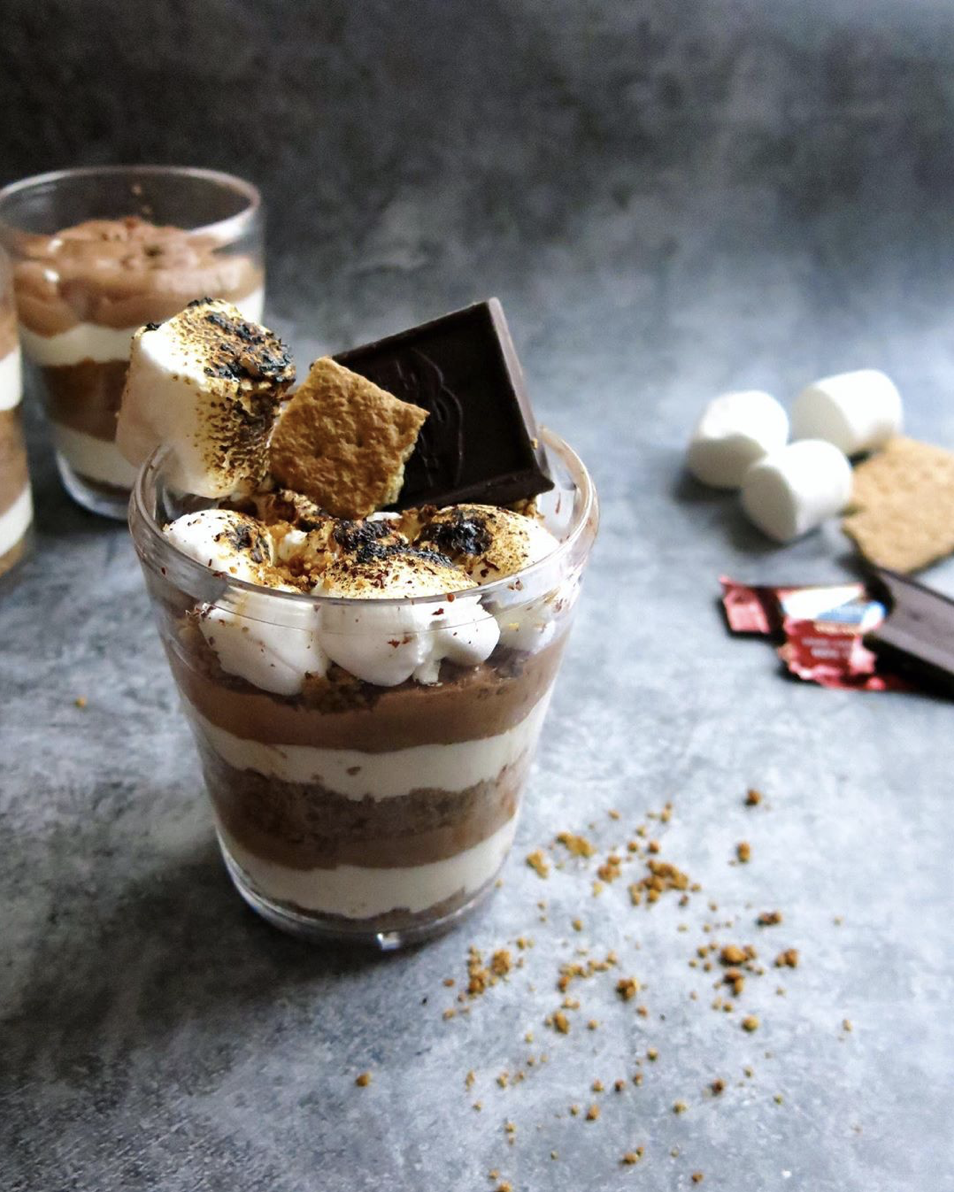 S'mores Mousse Parfaits Recipe | The Feedfeed