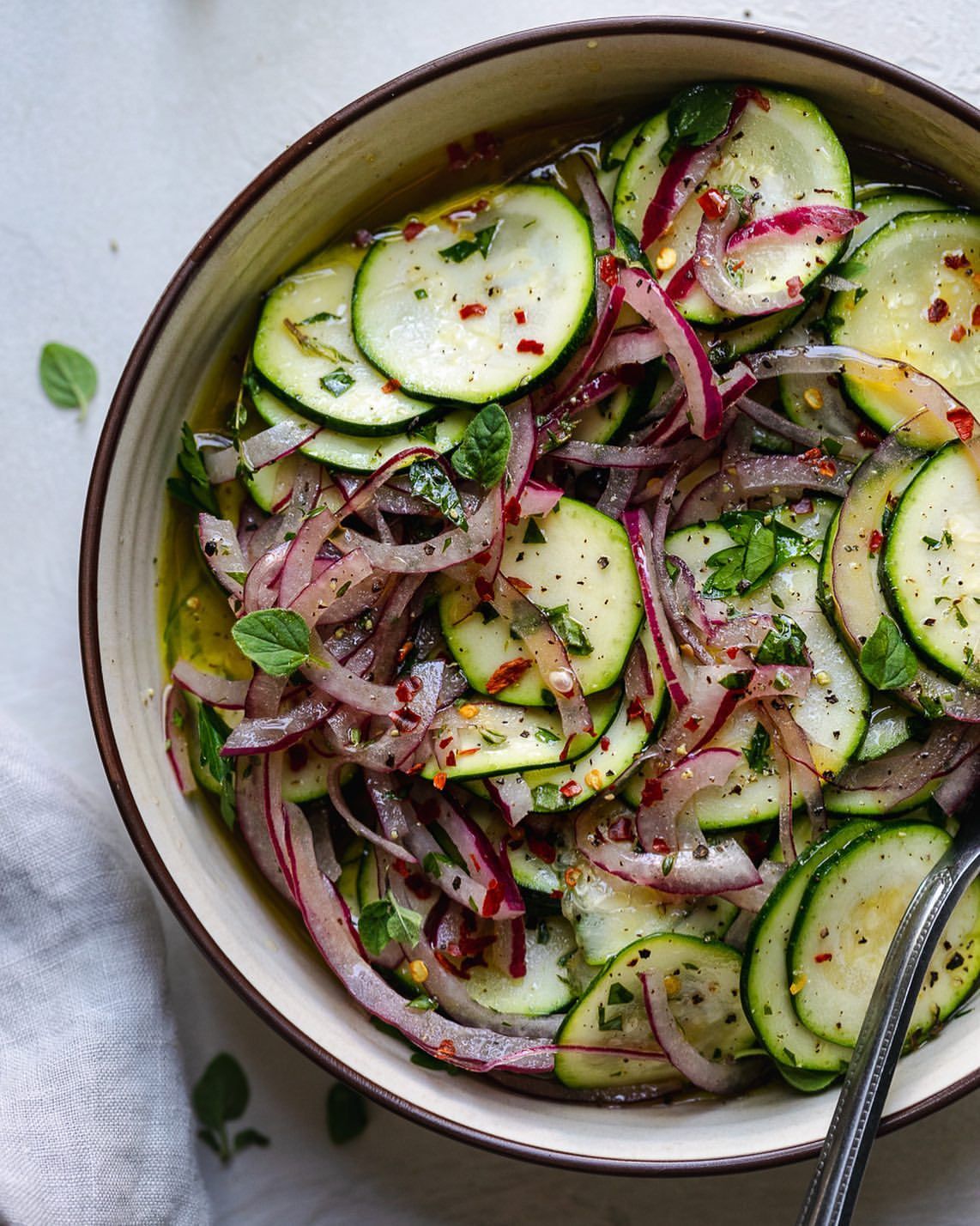 Marinated Red Onion and Zucchini Recipe | The Feedfeed