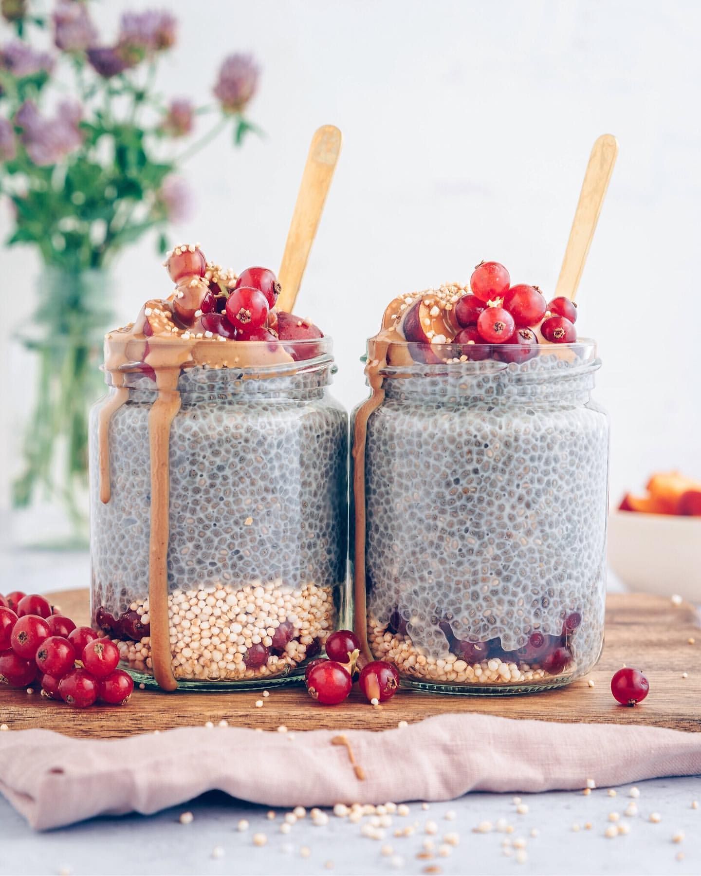 Red Currant Chia Pudding Recipe | The Feedfeed