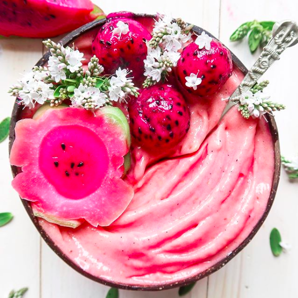 Pink Dragonfruit Smoothie Bowl Recipe | The Feedfeed
