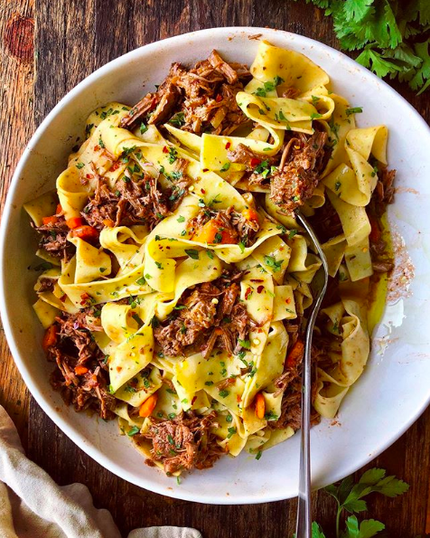 Beef Ragu over Papardelle Pasta Recipe | The Feedfeed